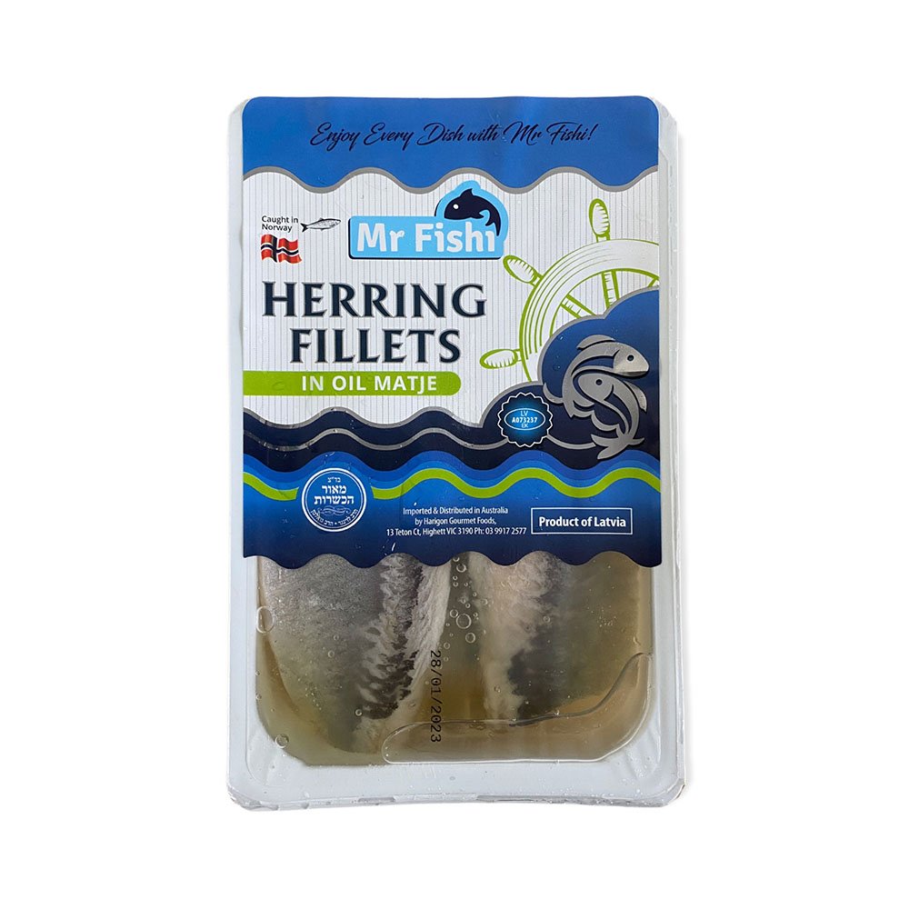 Mr Fishi Herring Fillets in oil 1kg – Harigon Gourmet Foods