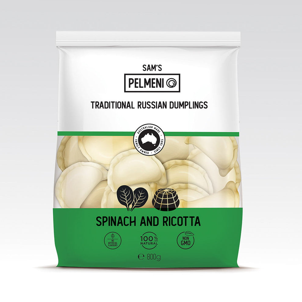 Sam's Pelmeni with Cheese Spinach 800g – Harigon Gourmet Foods